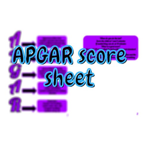 Apgar Score Sheet, Nursing Notes, Nursing School, Nursing, Apgar, Nurse ...