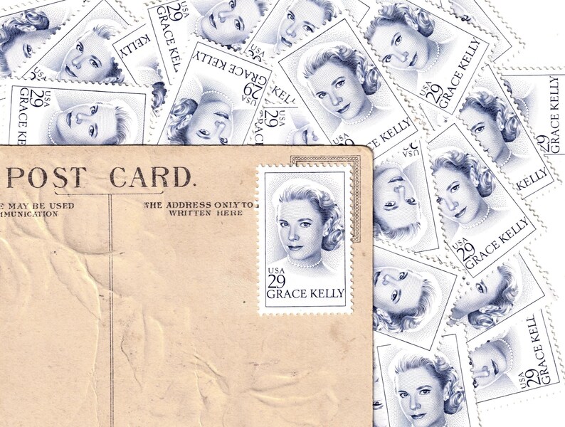 10 Stamps 29 Cent GRACE KELLY Princess of Monaco Unused Vintage Postage ...