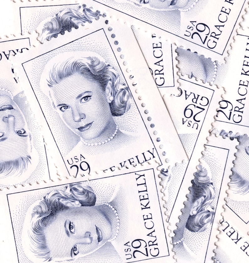 10 Stamps 29 Cent GRACE KELLY Princess of Monaco Unused Vintage Postage ...