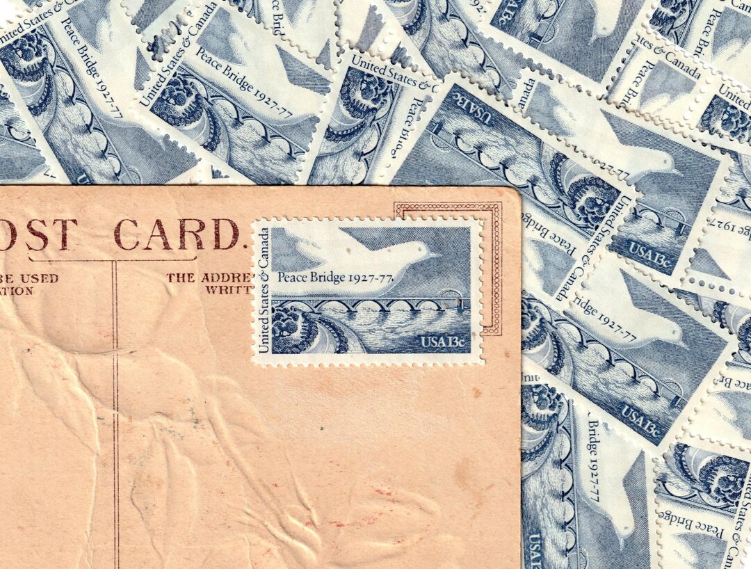 10 Stamps 13 Cent peace BRIDGE Dove Unused Vintage Postage Post Office ...