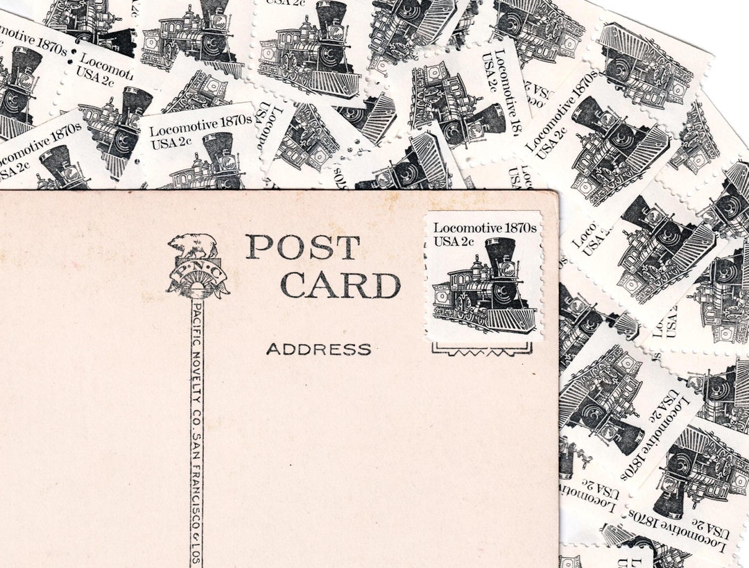 Bulk New Stamps - 2 Cent "locomotive Transportation" Vintage Postage ...