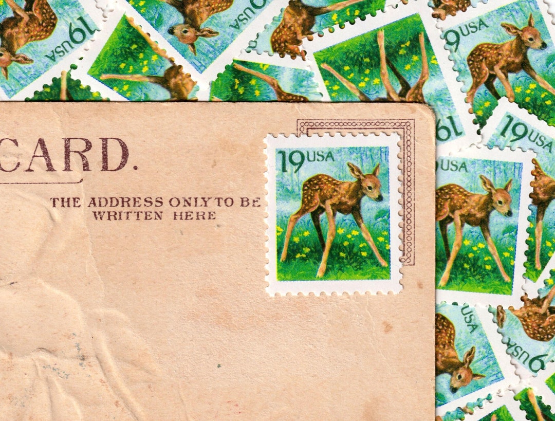 10 New Stamps - 19 Cent "fawn" Vintage Postage | USPS Post Office ...