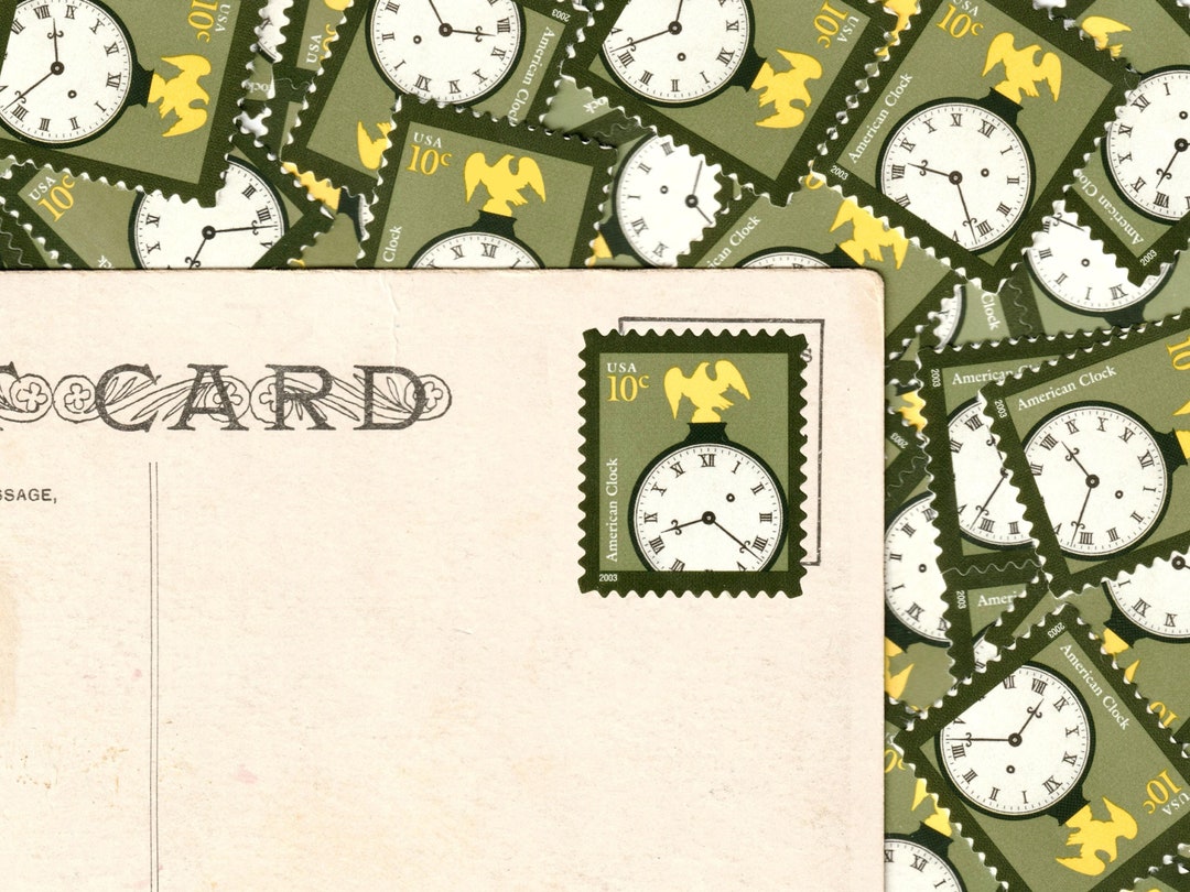 10 New Stamps - 10 Cent "american Clock" Vintage USA Postage | Self ...
