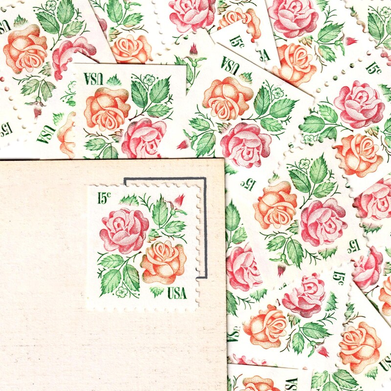 Rose Stamp - Etsy