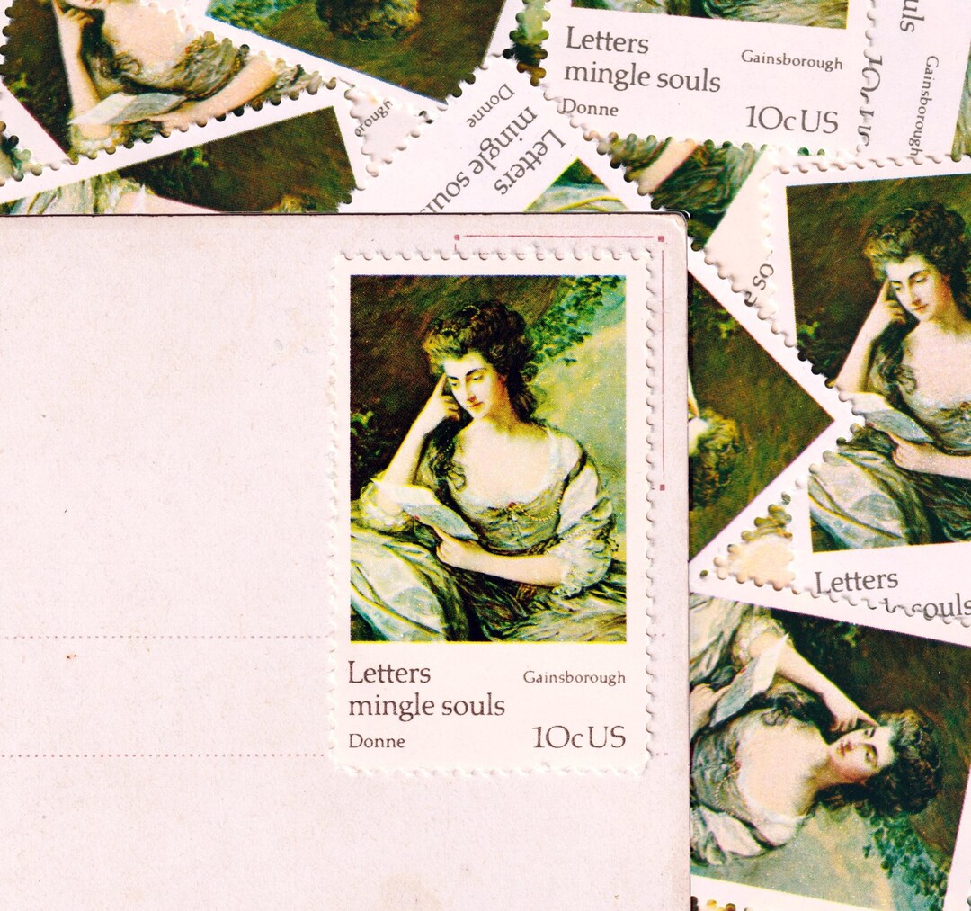 10x Unused Vintage Letters Mingle Souls: Gainsborough 10 Cent Stamps ...
