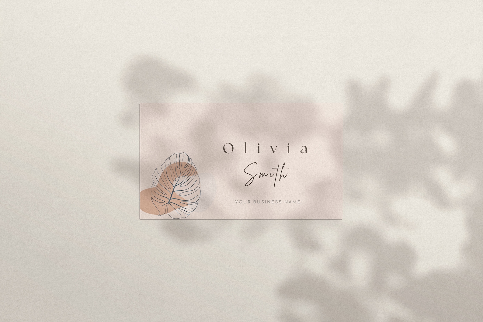 Boho Business Card Template Canva Printable Retro DIY Calling Card ...