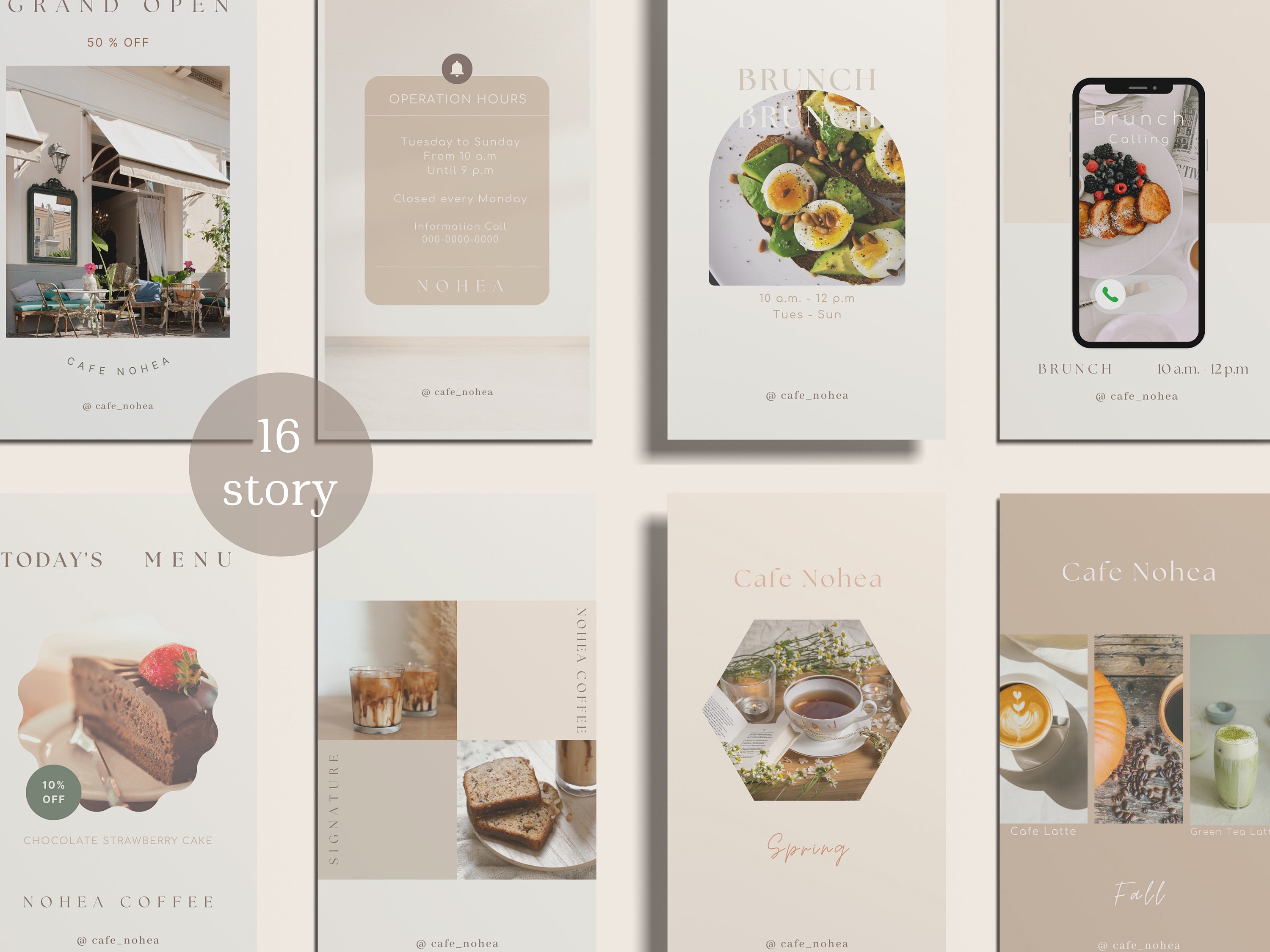 Coffee Barista Instagram Post Templates Brown Neutral Beige - Etsy