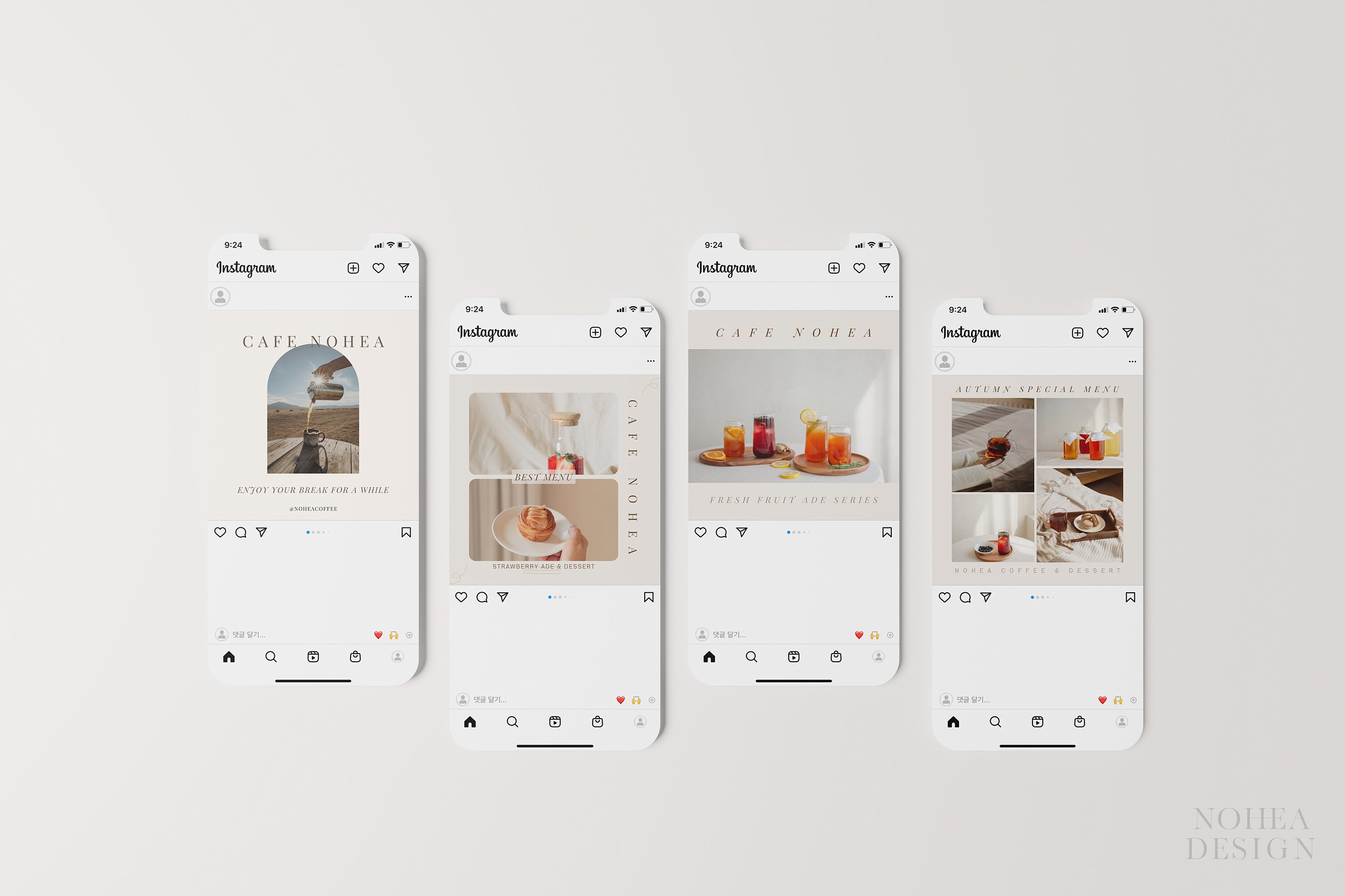 Modern Coffee Instagram Posts Cafe Social Media Business Template ...