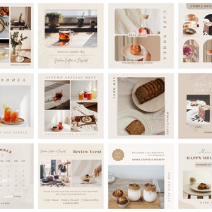 Modern Coffee Instagram Posts Cafe Social Media Business Template ...