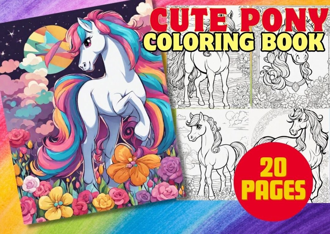 Horses Coloring Pages, 20 Printable Pages for Girls Horses Coloring ...