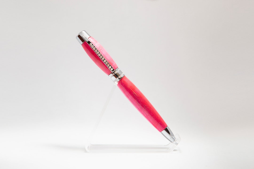 Pink Princess Pen- W/swarovski Crystals - Etsy