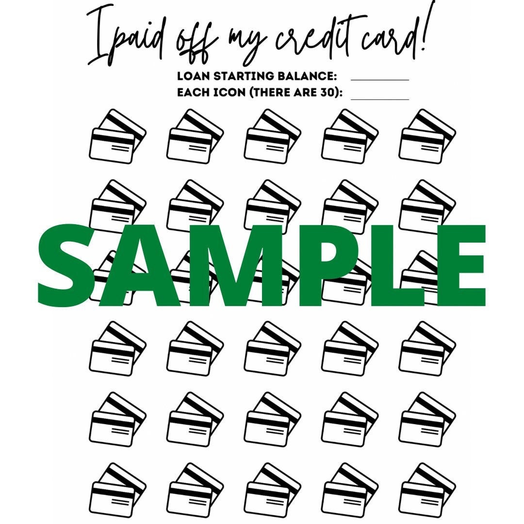 Printable Credit Card Debt Payoff Tracker, Paying off Credit Cards ...