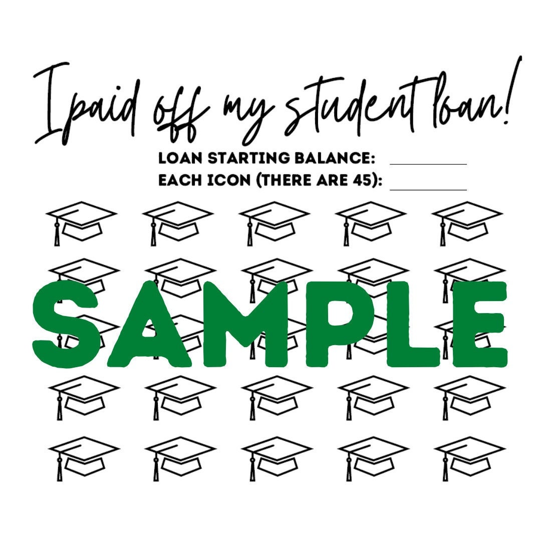 Printable Student Loan Payoff Tracker, Paying off Student Loans ...