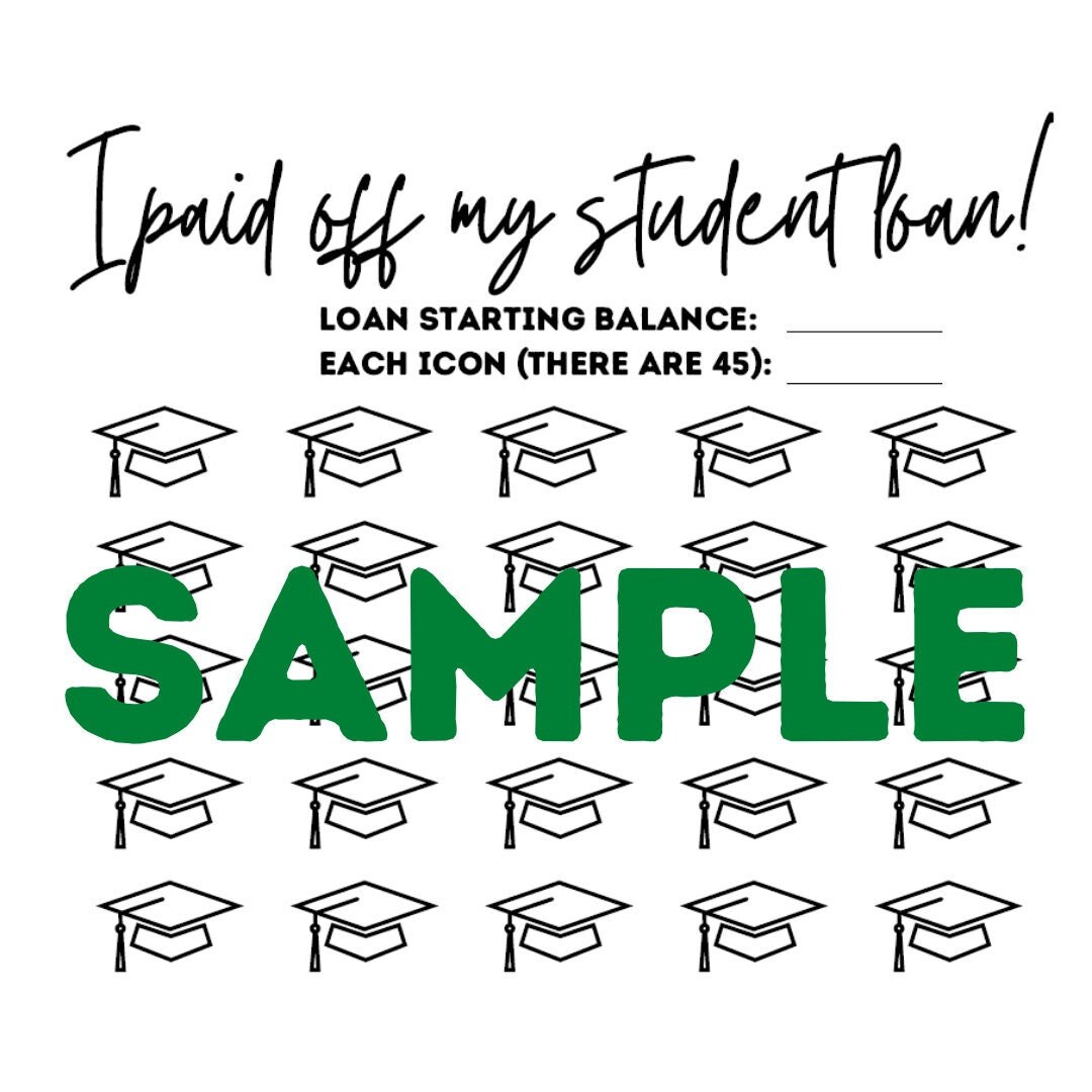 Printable Student Loan Payoff Tracker, Paying off Student Loans ...