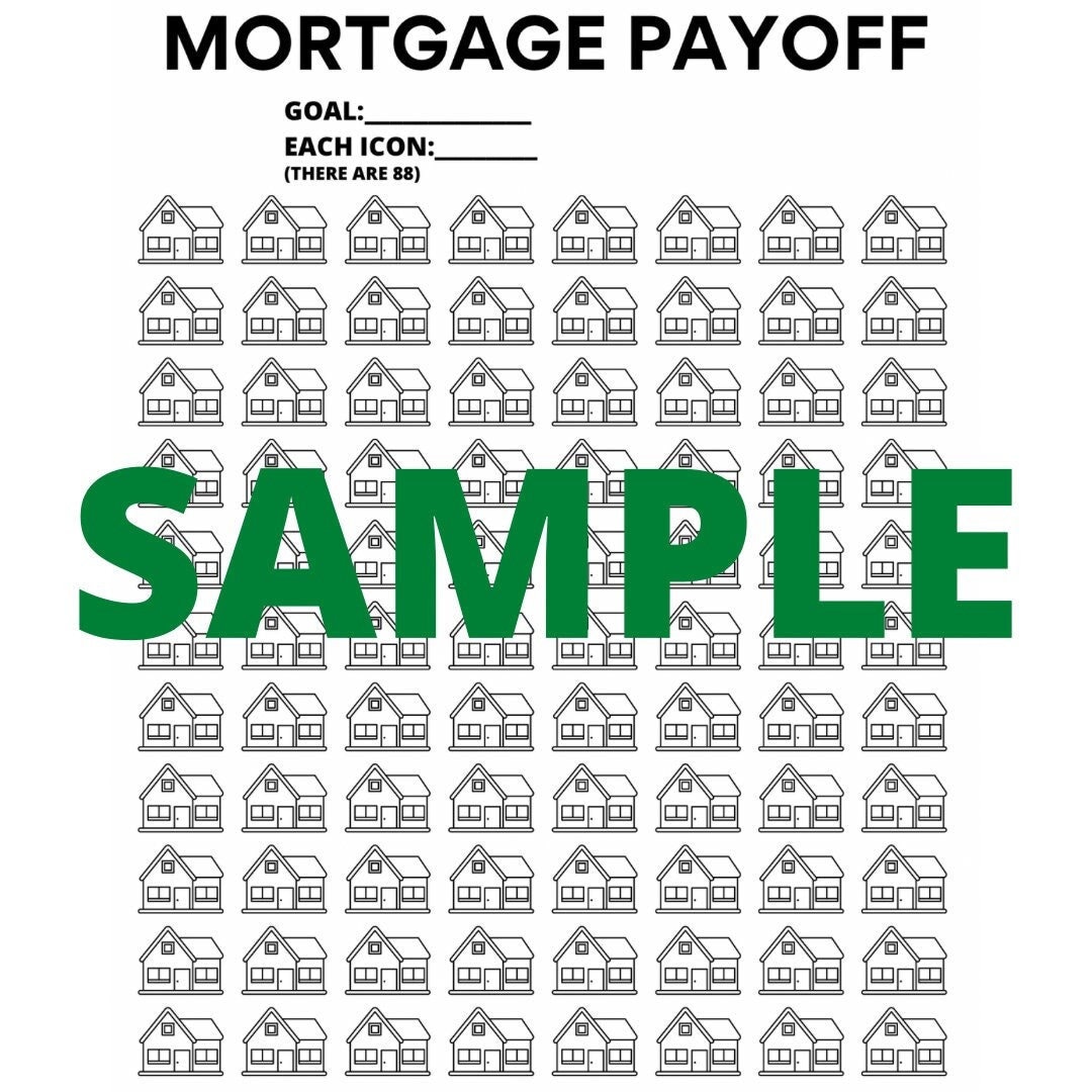 Mortgage Payoff Tracker Printable, Mortgage Debt Payoff Tracker ...
