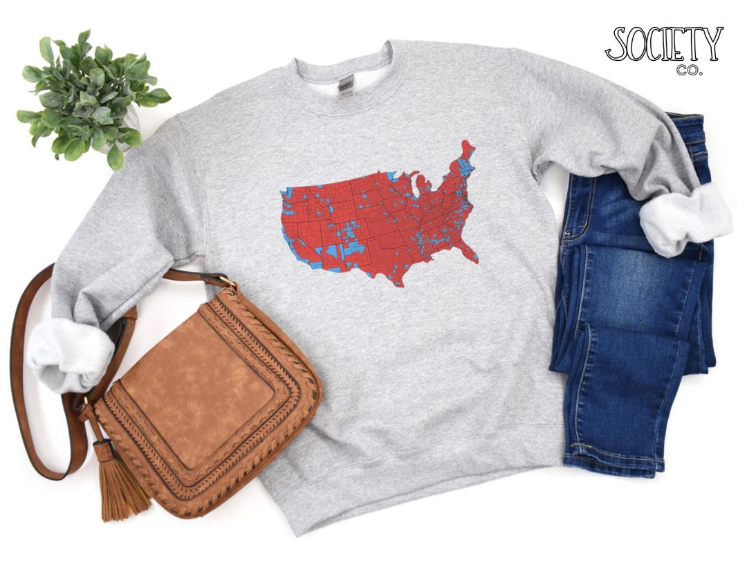 Red Wave Election Map 2024 Sweatshirt | Trump Shirt | MAGA | Make ...