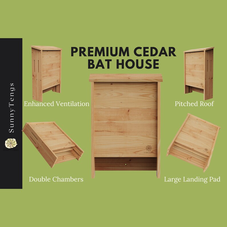 Large Bat House Bat Box Double Chambered Bat Houses - Etsy