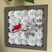 Handcrafted Paper Flowers Shadow Box, 8x8 Memorial Paper Flower Shadow ...