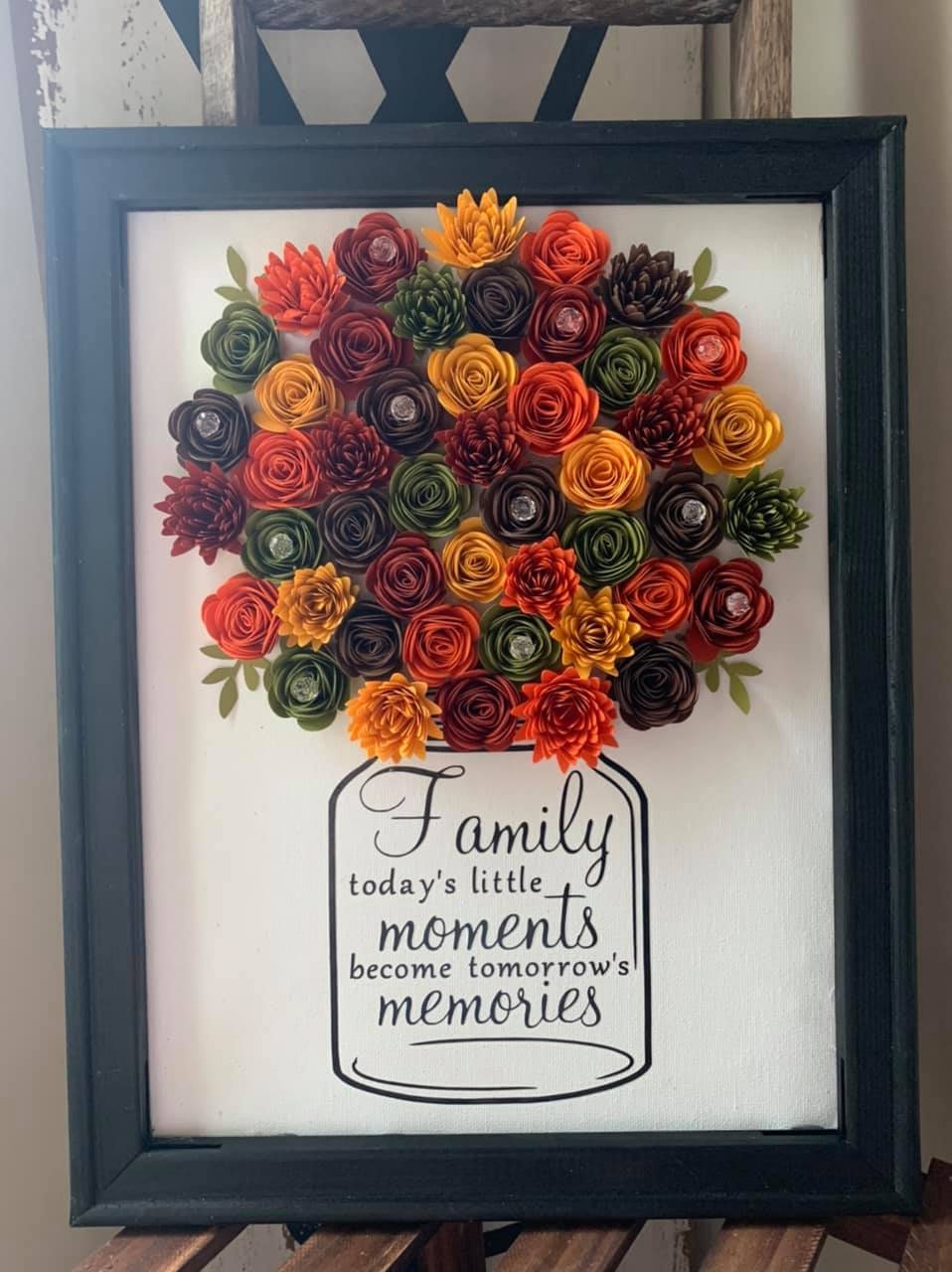 Handcrafted Flower Canvas - Etsy