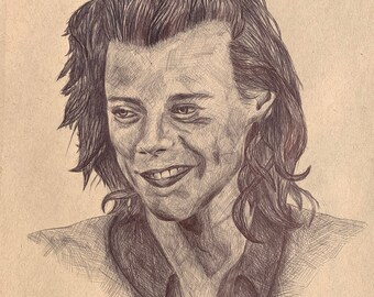 Harry Styles Pen Art - Etsy