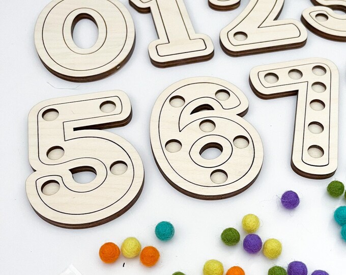 Number Sensory Trays - Etsy