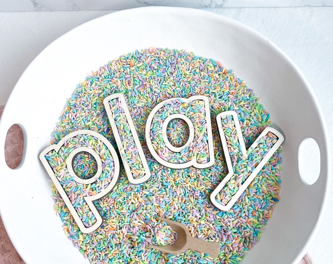 Alphabet Sensory Letter Trays - Etsy