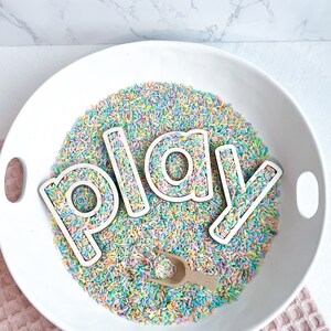 Alphabet Sensory Letter Trays - Etsy