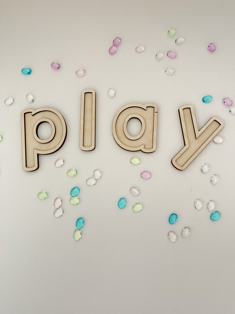 Alphabet Sensory Letter Trays - Etsy