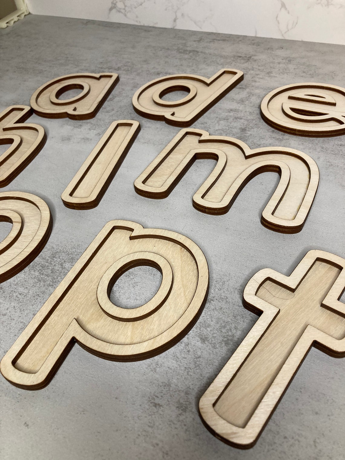 Alphabet Sensory Letter Trays - Etsy