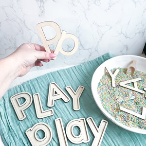 Alphabet Sensory Letter Trays - Etsy