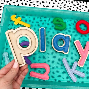 Alphabet Sensory Letter Trays - Etsy