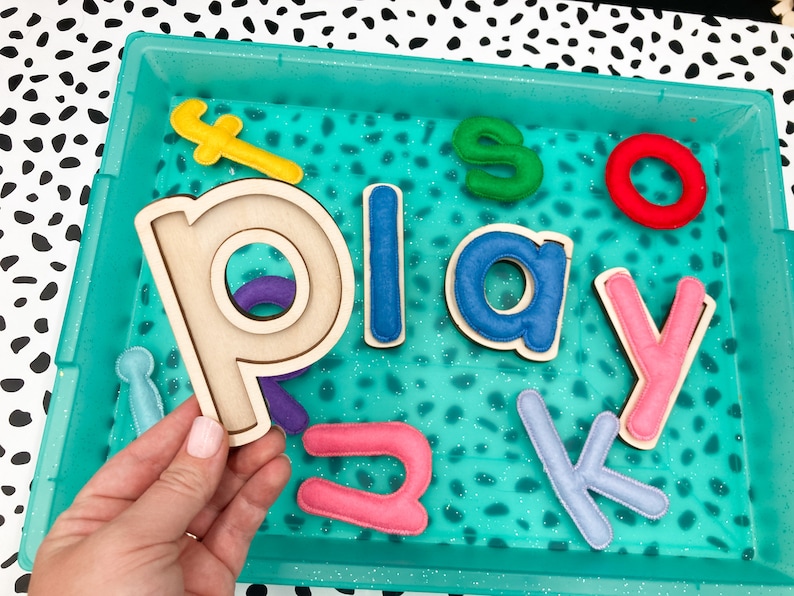 Alphabet Sensory Letter Trays - Etsy