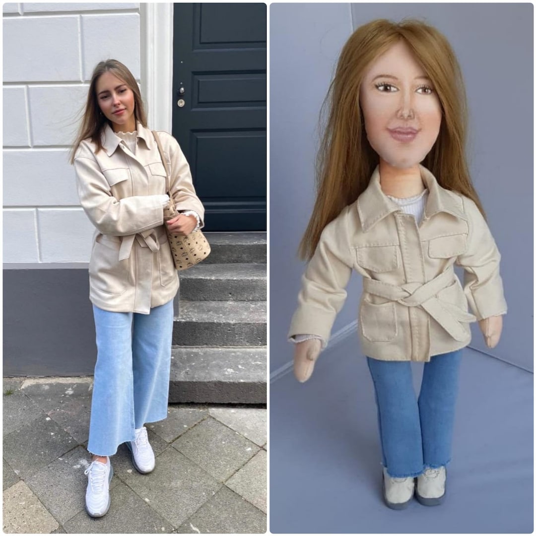 Custom Doll, Personalized Doll,textile Custom Doll, Look Alike Doll ...