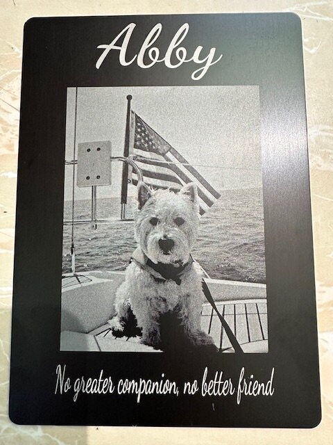 Custom Aluminum Laser Engraved Pet Photo Memorial Metal - Personalized ...