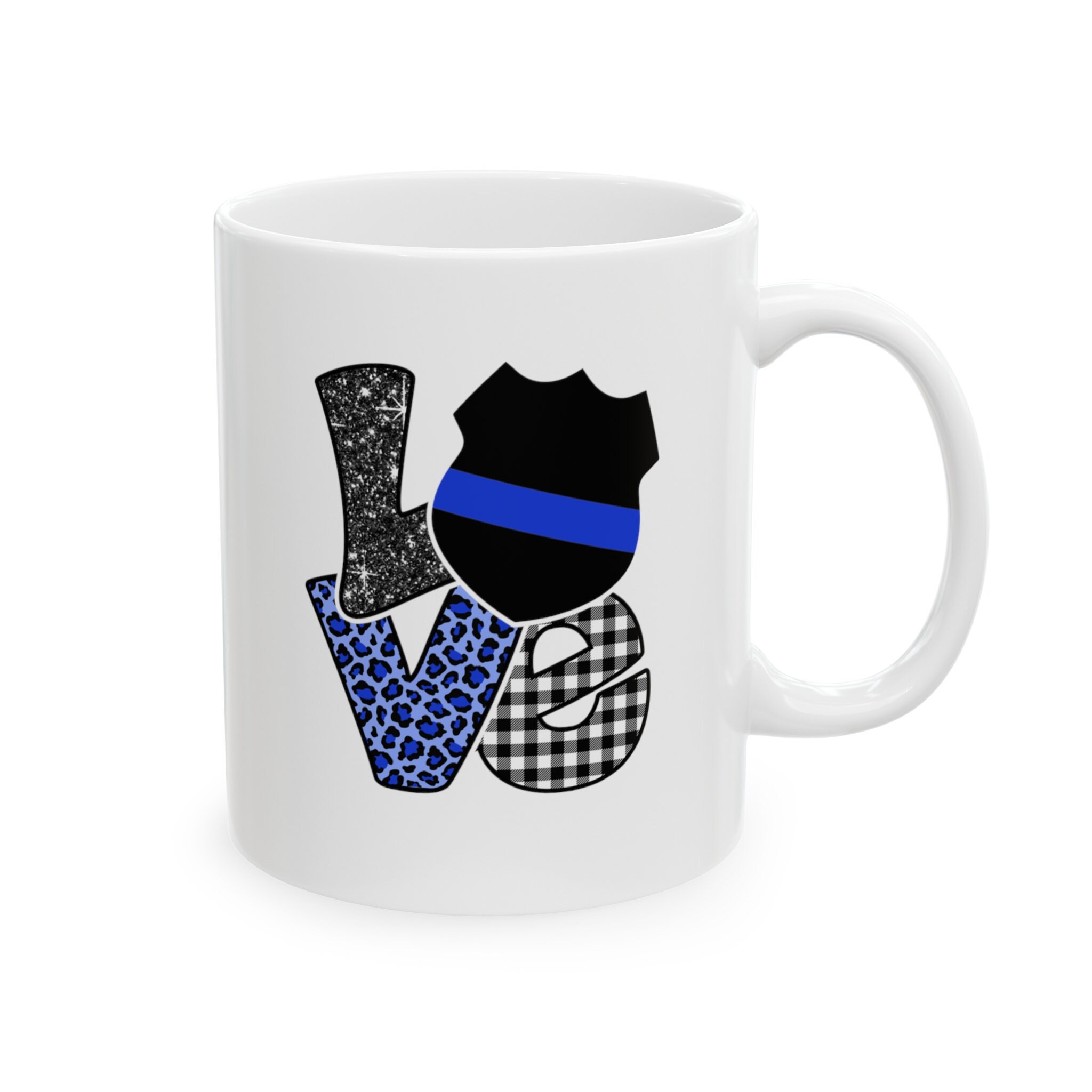 Blue Line Hero: Proud Mom of a Police Officer - 11 Oz Coffee Mug - Show ...