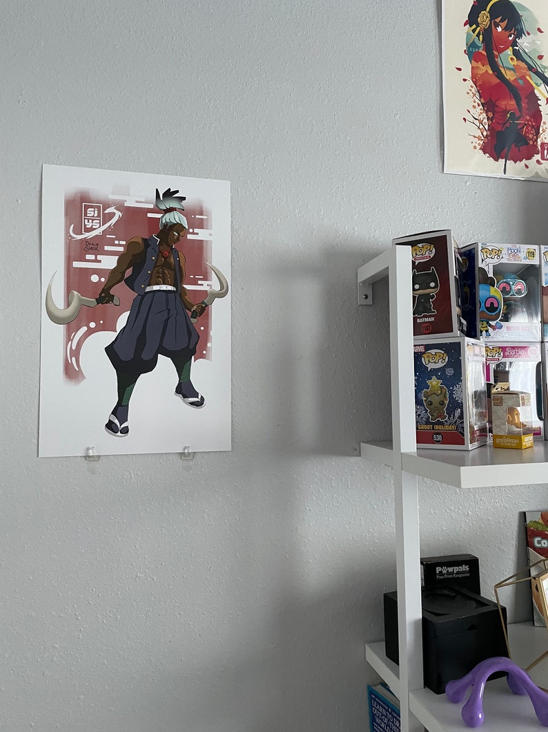 Demon Slayer Inspired Black Man Art - Etsy
