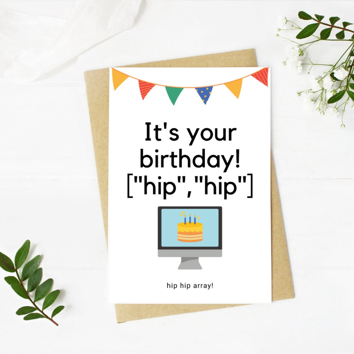 Funny Computer Programming Happy Birthday Card Software | Etsy