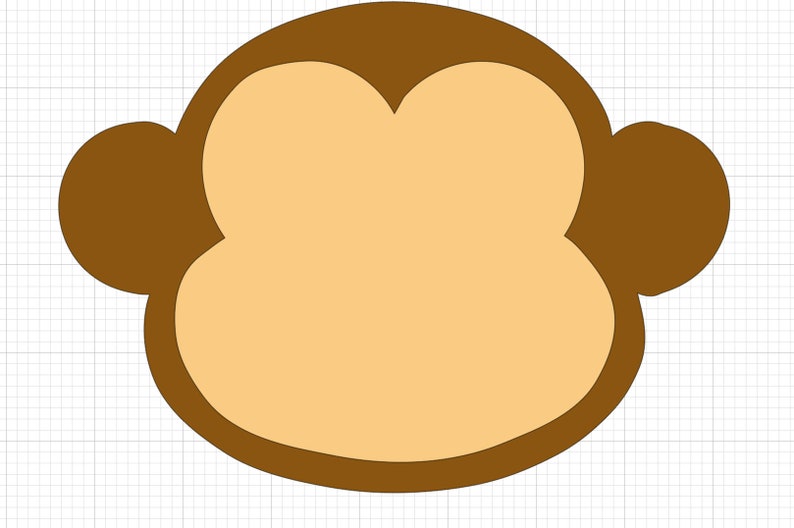 Monkey Applique With a SVG Cut Out Option | Digital Embroidery Design ...