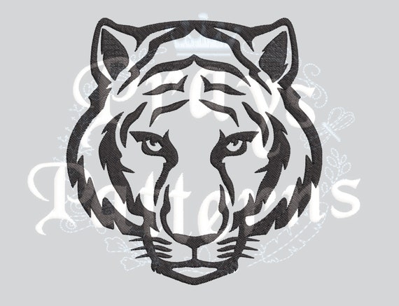 Tiger Face/head Embroidery Digital Design Realistic Fierce - Etsy