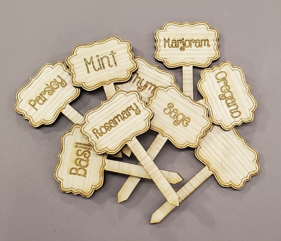 Laser Cut Plant Tags Digital Download Only - Etsy