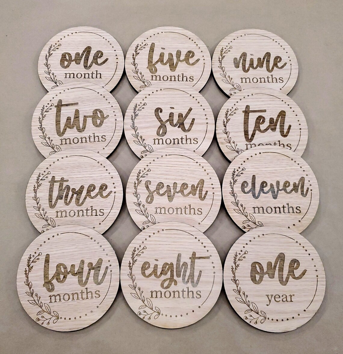 Baby Milestone/monthly Discs - Instant Digital Download - Etsy