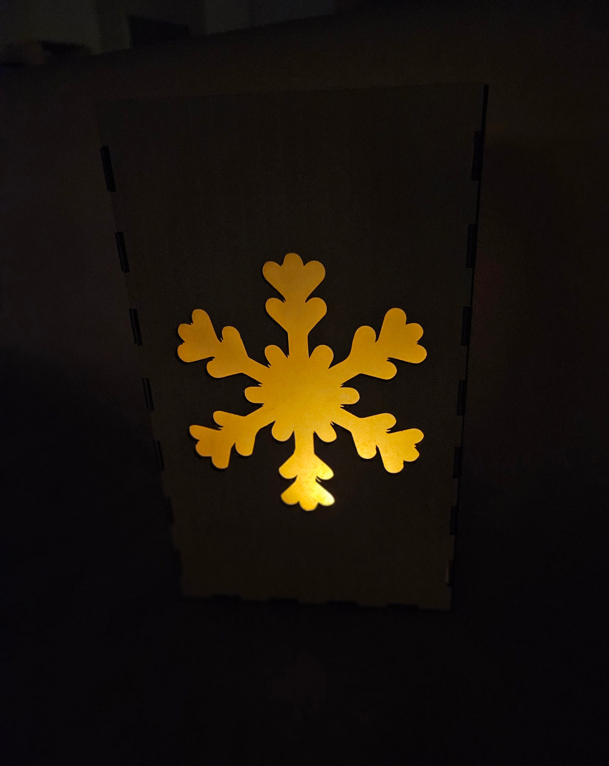 Snowflake Luminary Box - Digital Download Only - Etsy