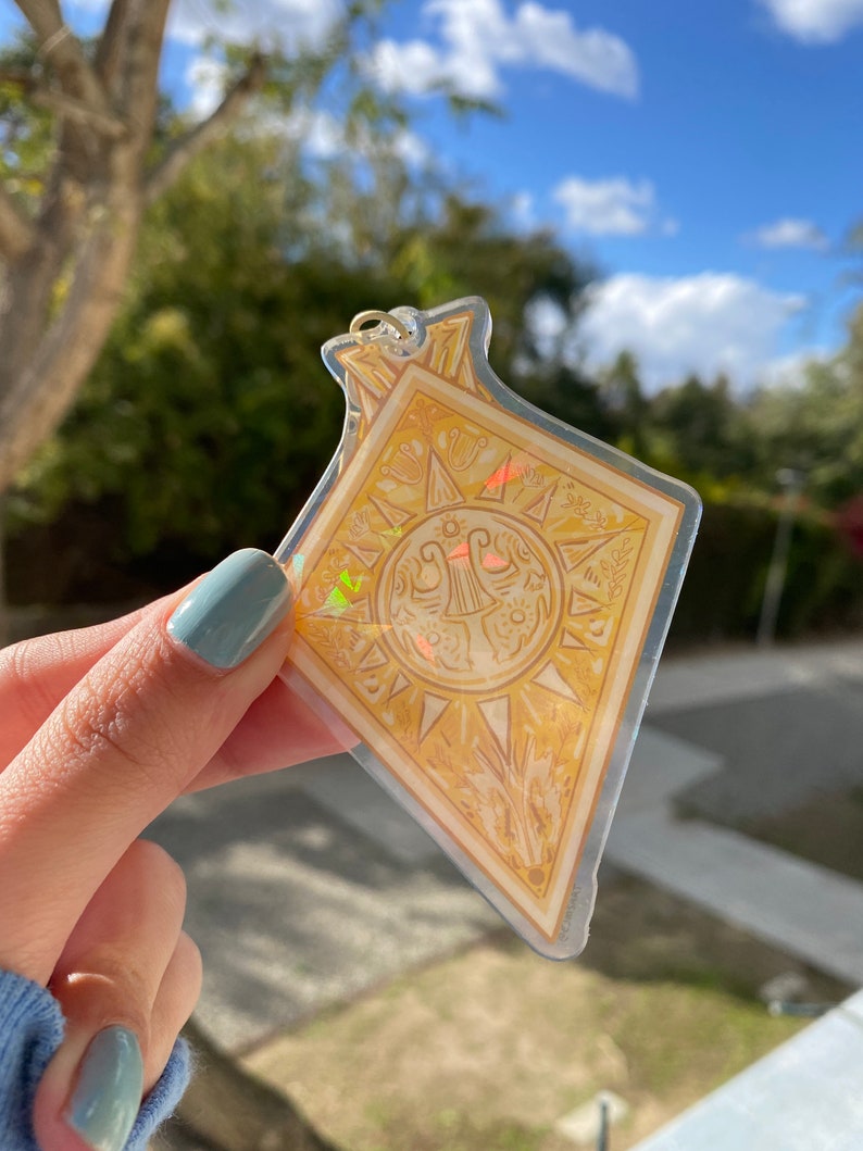 Sun Child and Emo Child /PJO Holo Keychain - Etsy