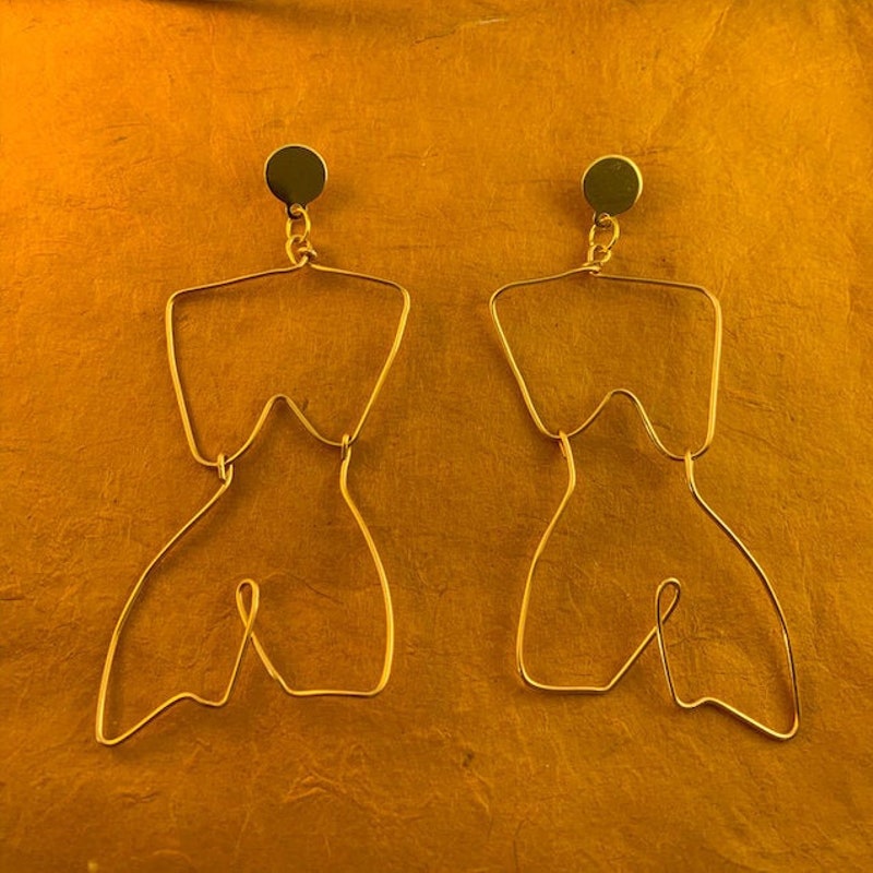 Abstract Earrings - Etsy