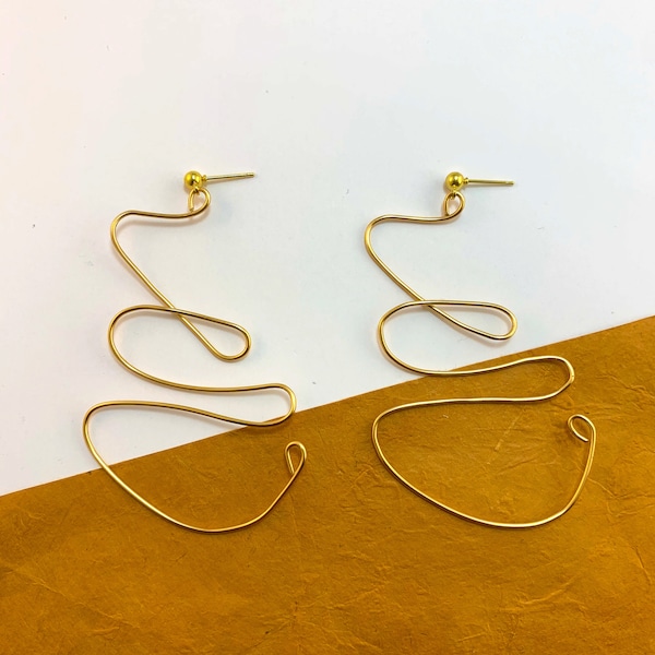 Abstract Earrings - Etsy