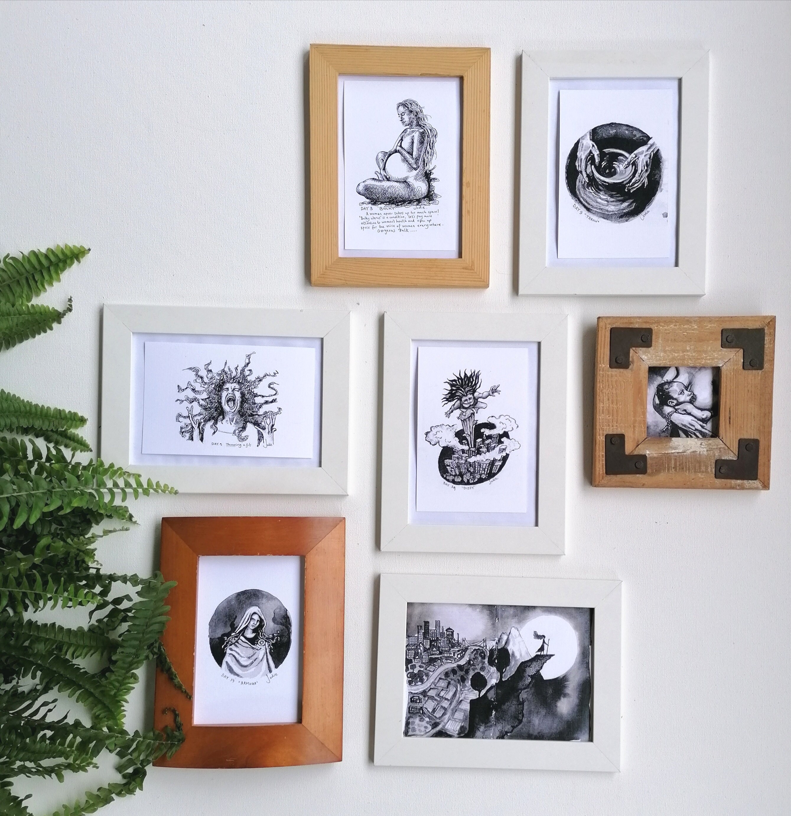 Outpost. Ink Drawing (with Accompanying Story Behind the Drawing ...