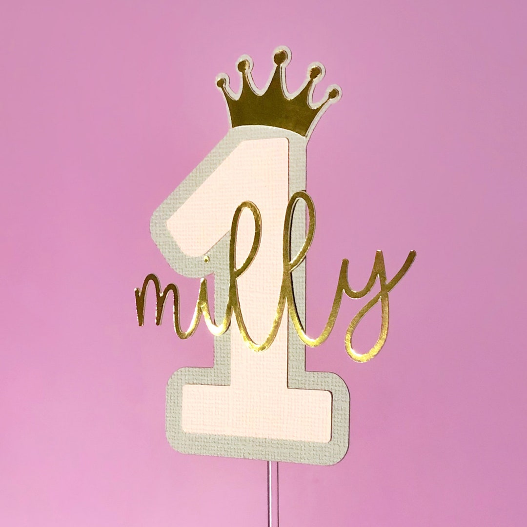 1st Birthday Cake Topper, Gift, Girl, Boy, First Birthday Decorations ...