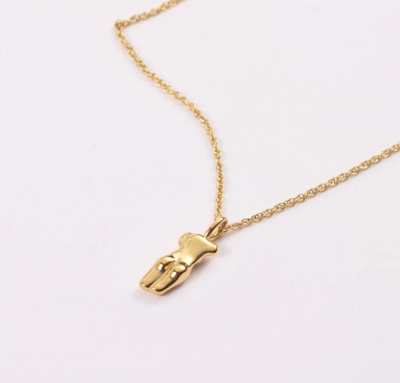 The Body Necklace 18k Gold Plated Goddess Necklace Aphrodite Necklace ...