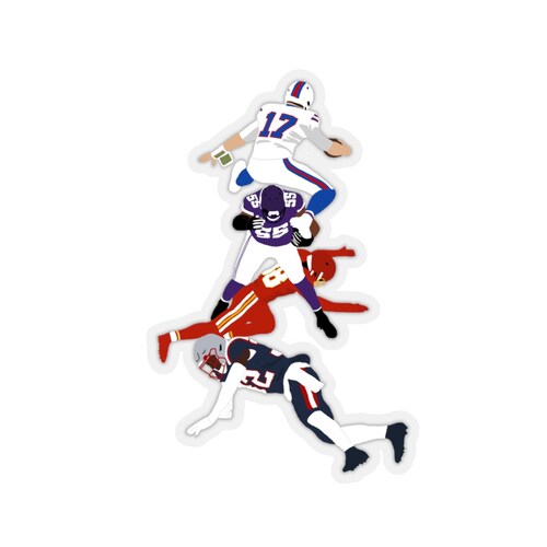 JOSH ALLEN Buffalo Bills Jumping Sticker Weatherproof Vinyl - Etsy