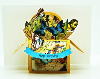 Roses Happy Birthday 3D Stereogram Optical Illusion - Etsy